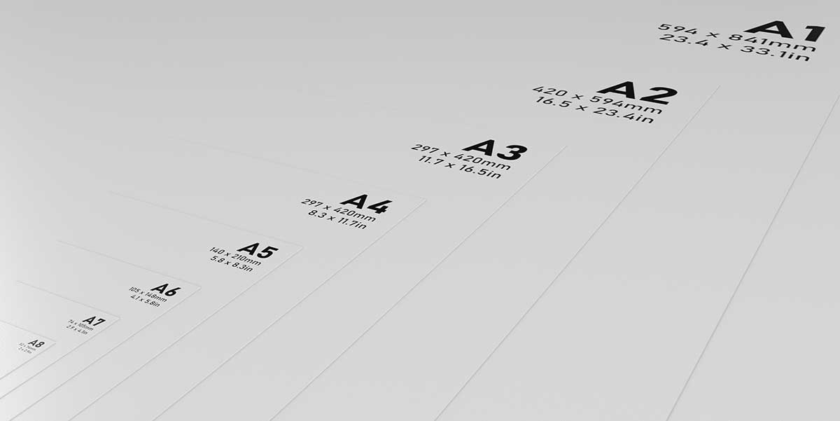 Common Paper Size Measurements Fine Art Printing